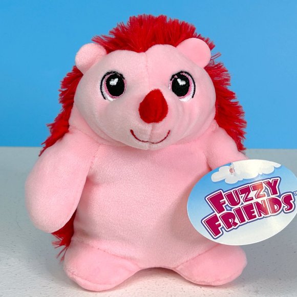 Greenbrier | Toys | Fuzzy Friends Pink Red Hedgehog Squishy Valentines ...